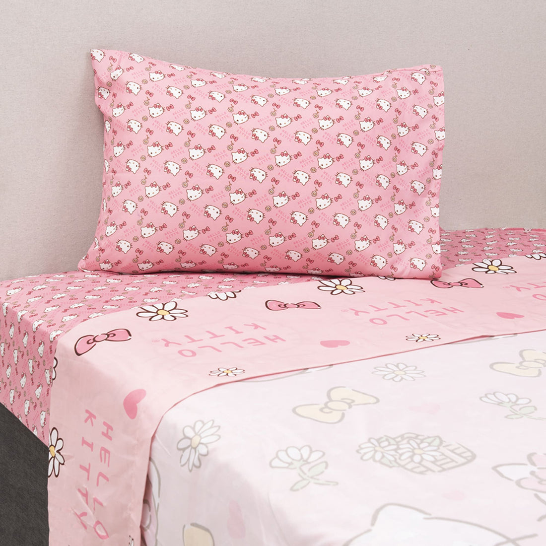 Sábana 1.5 Plazas Microfibra Hello Kitty Margarita | Mashini – Mashini ...